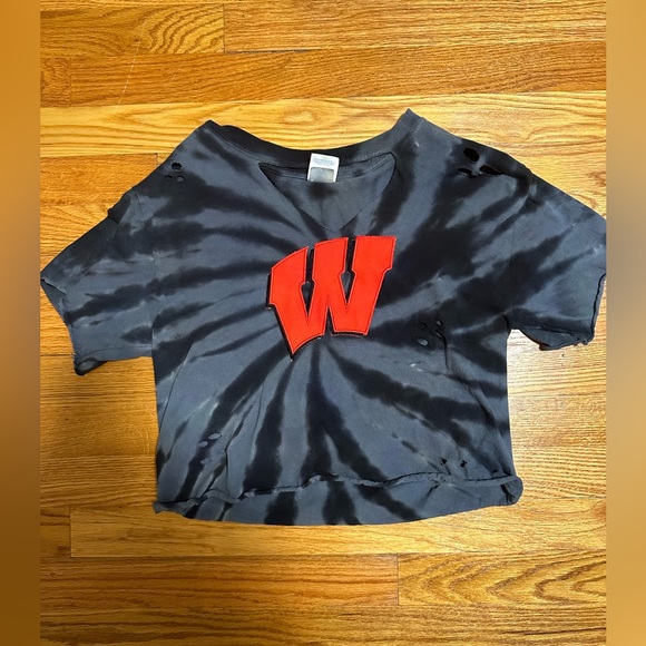 Gildan | Tops | University Of Wisconsin Tailgate Crop Top | Poshmark